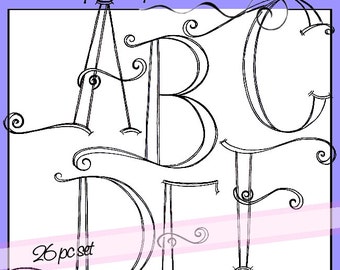 Dangles Delight Alphabet Upper Case - With and Without Dangles Included ...