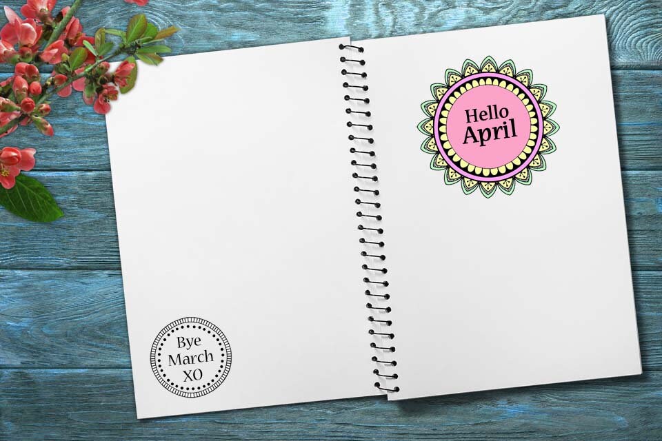 Funflower Stackable Round Doodle Frames 46 Piece Set - Personal and ...