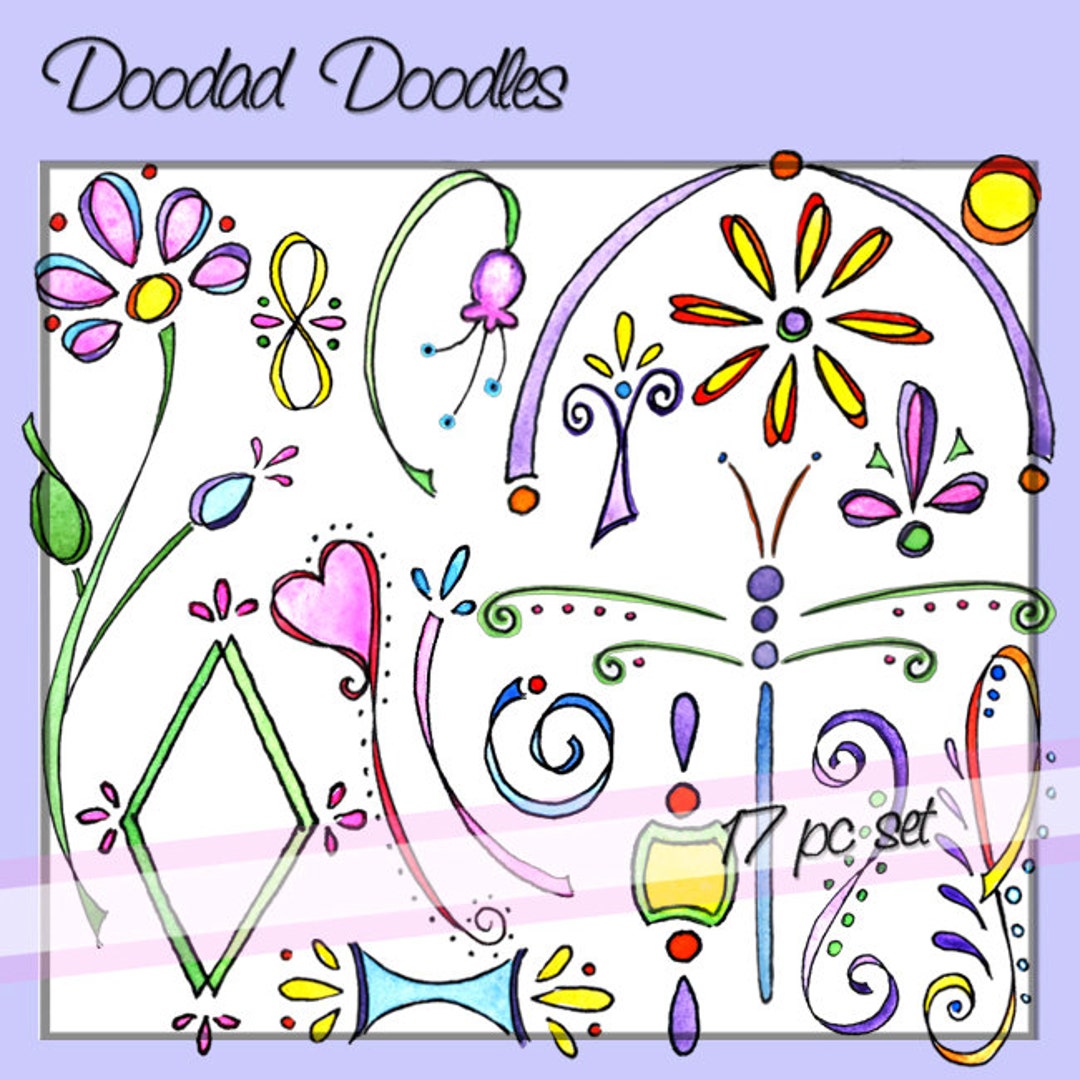 Sale! Doodad Doodles Downloadable Clip Art - Personal and Limited ...