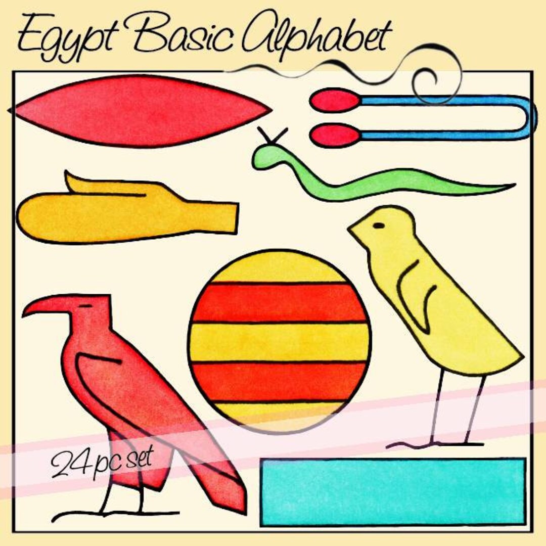 Egypt Basic Alphabet - Personal and Limited Commercial Use - Etsy
