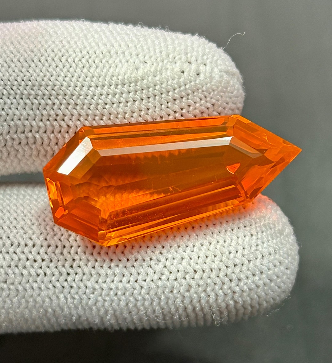 30 Ct Geometric Orange Fire Opal – Long Shield Cut Loose Gem - Etsy