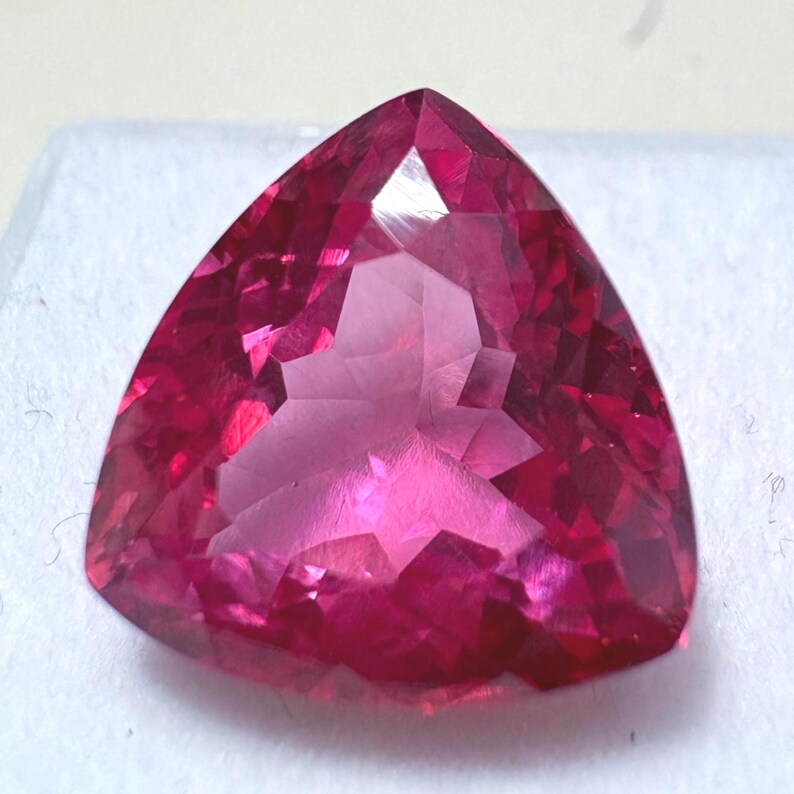 Trillion Cut Pink Morganite Gemstone, 11.15 Carat Loose Stone - Etsy