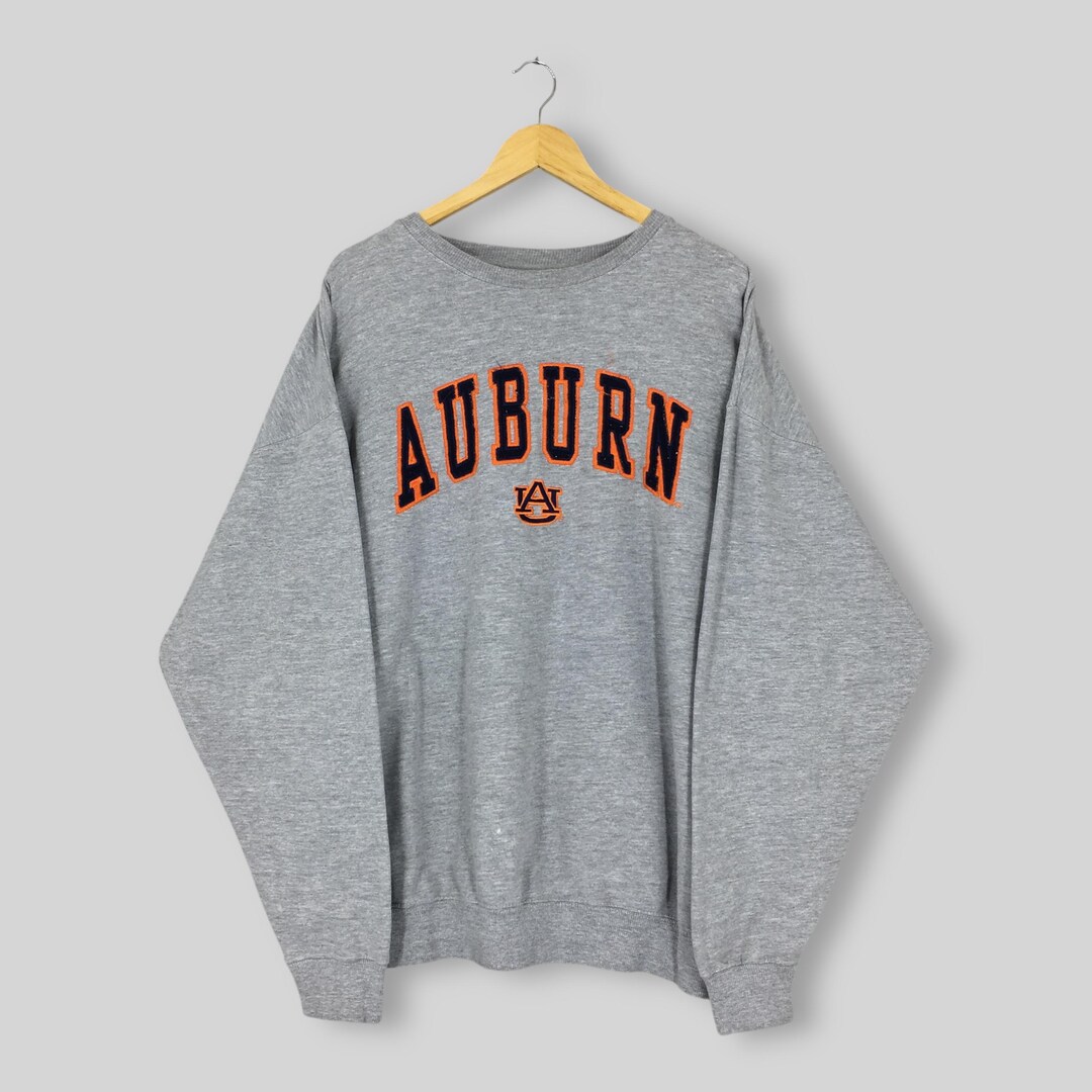 Vintage Auburn University Gray Sweatshirt Xxlarge Auburn AU Embroidered ...