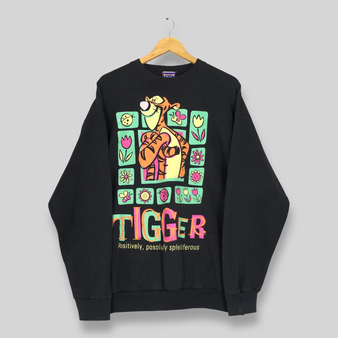 Vintage 90s Winnie the Pooh Tigger Sweatshirt Xlarge Tigger Disney ...
