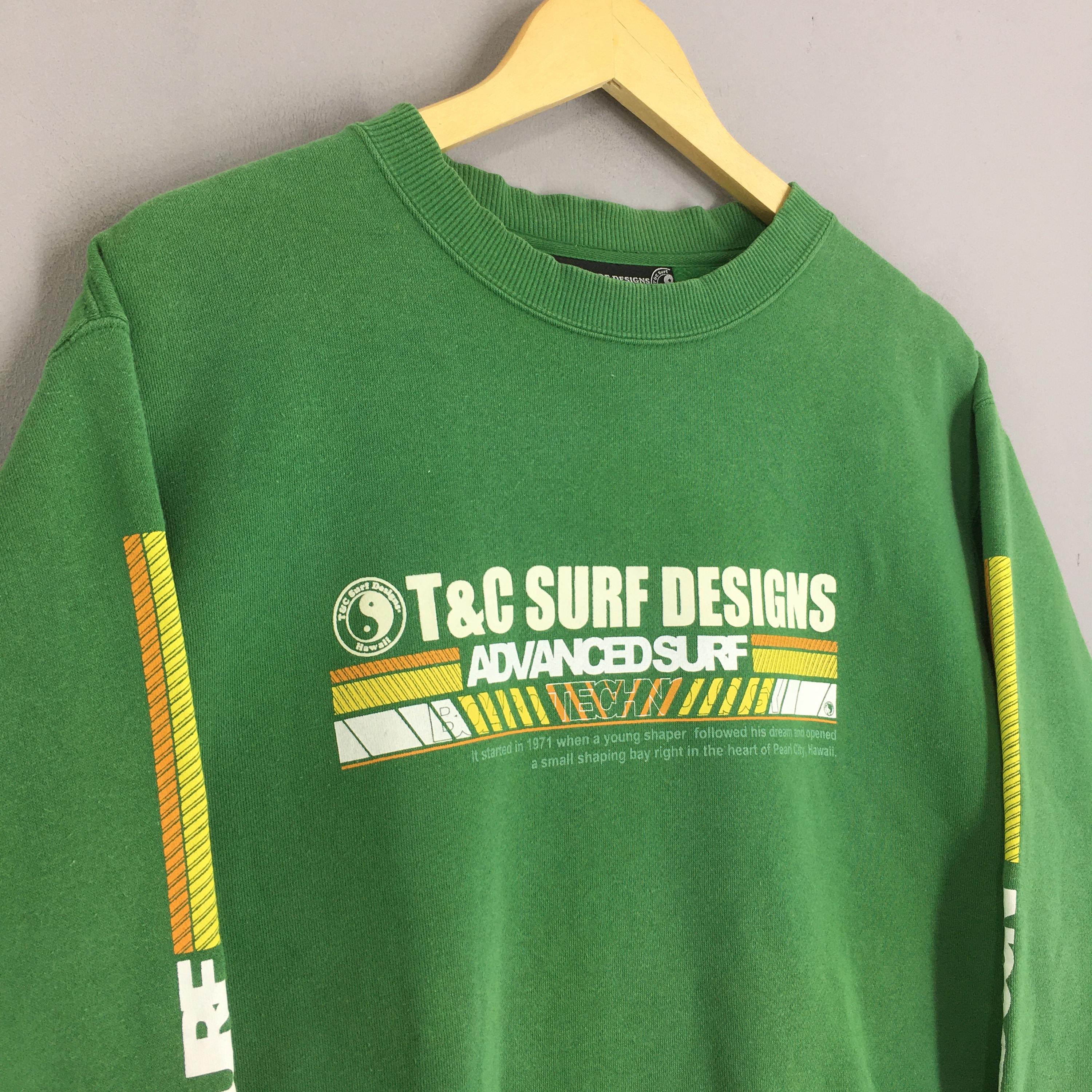 Vintage Y2K T&C Surf Designs Hawaii Sweatshirt Medium Town and Country ...