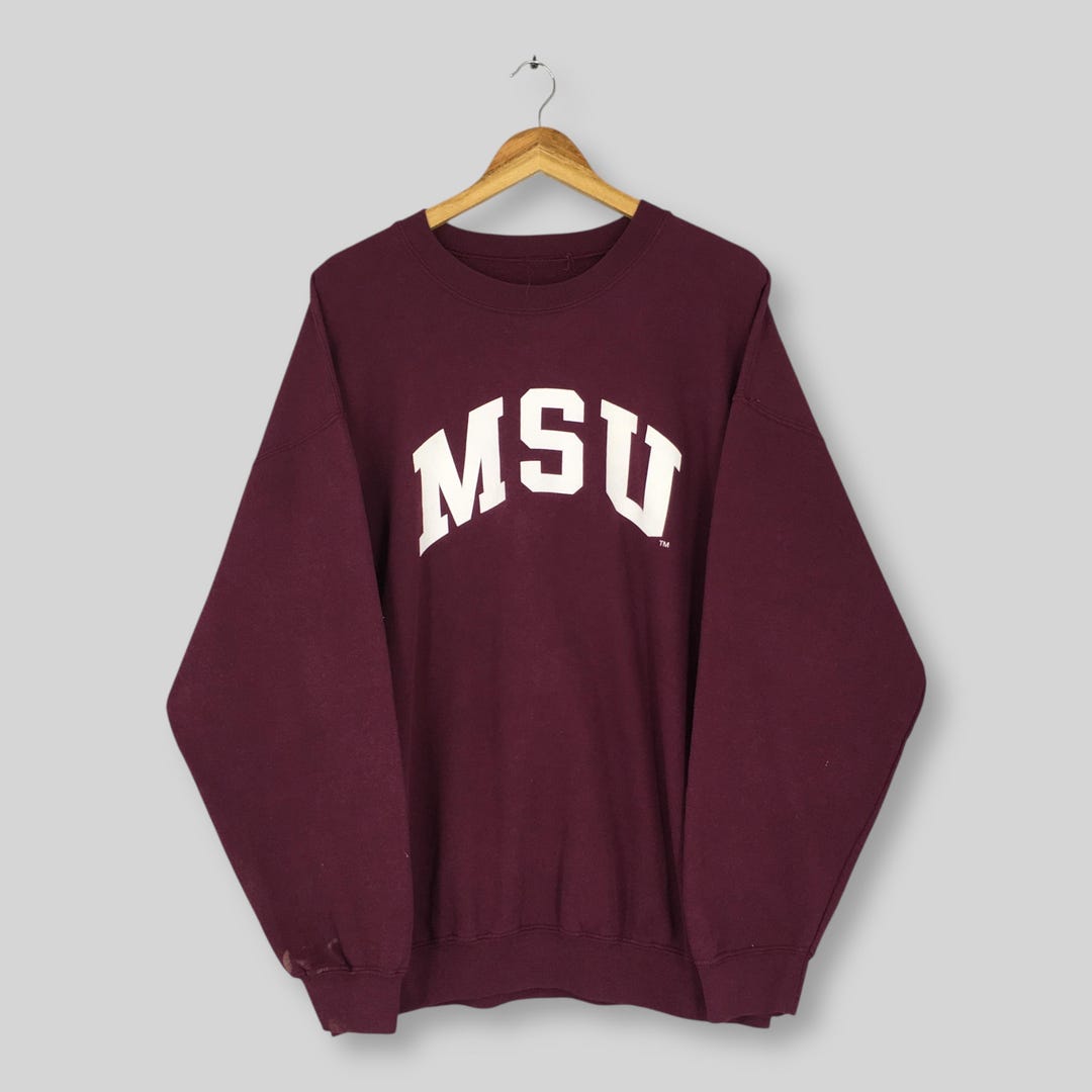 Vintage Mississippi State University Marron Sweatshirt Xlarge MSU ...