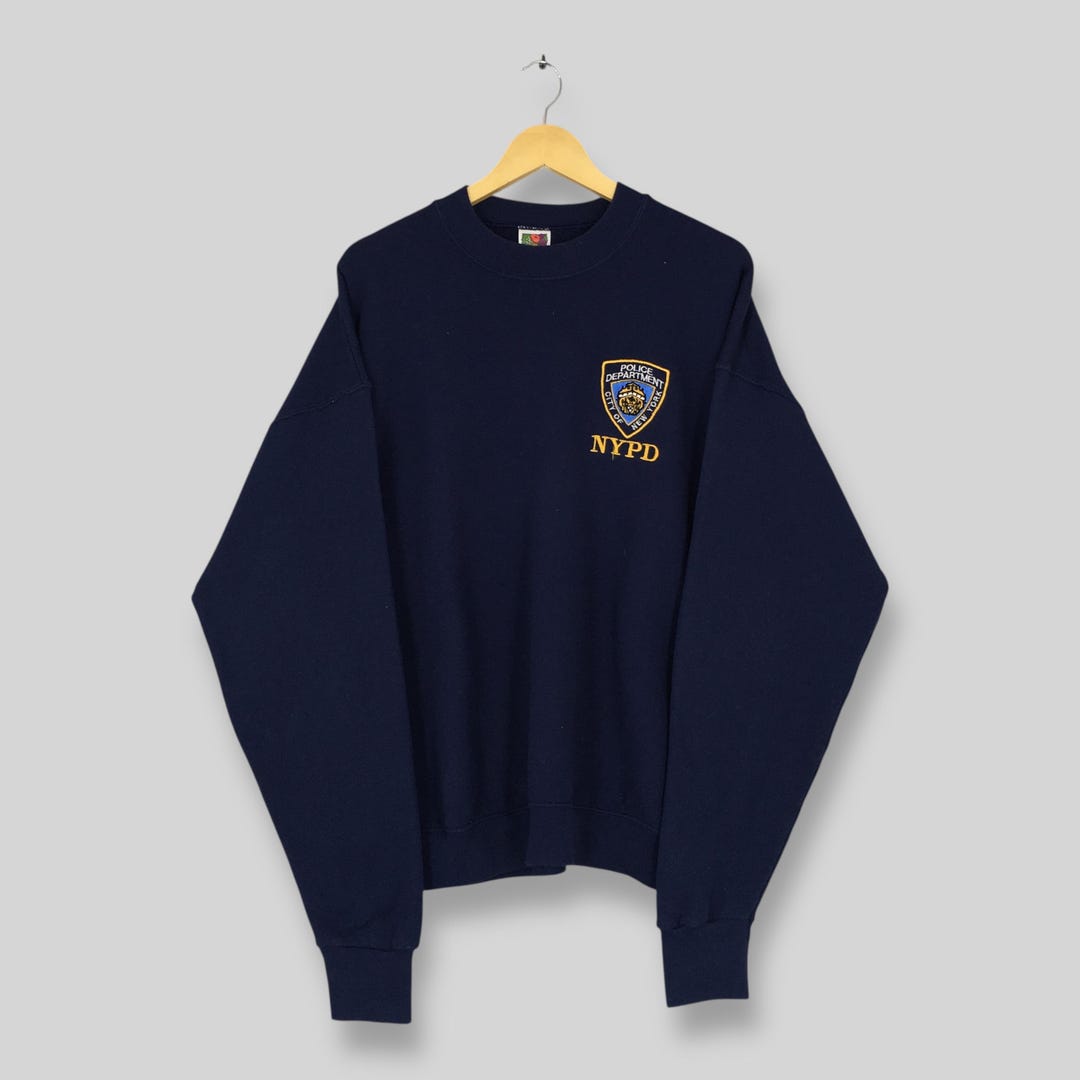 Vintage 90s NYPD New York Police Department Sweatshirt Xlarge NYPD ...