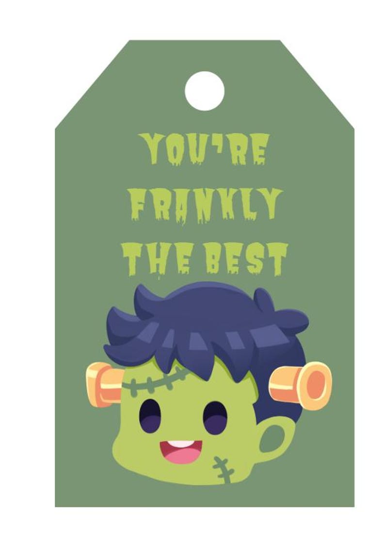 Printable Halloween Gift Tags – Set of 9 Spooky Designs | Instant ...