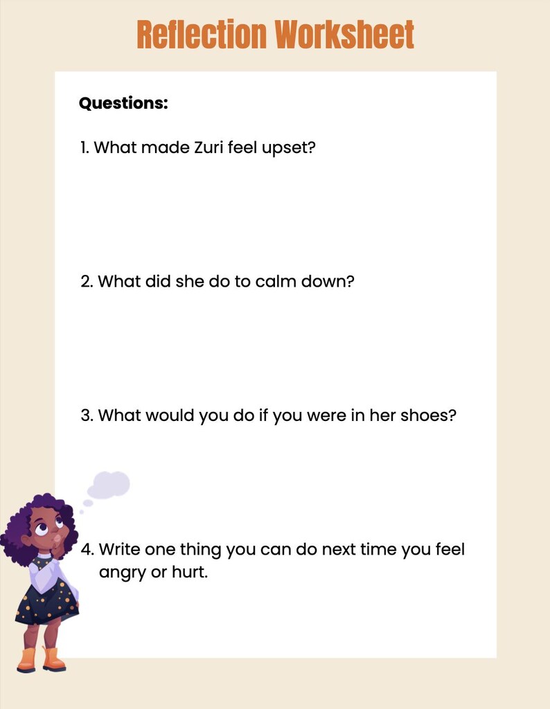 Printable SEL Worksheets for Kids | Afrocentric Social Emotional ...