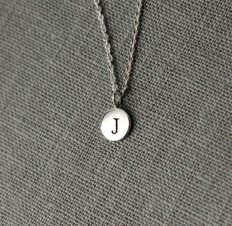 Personalized Necklace Initials Silver Initial Jewelry - Etsy