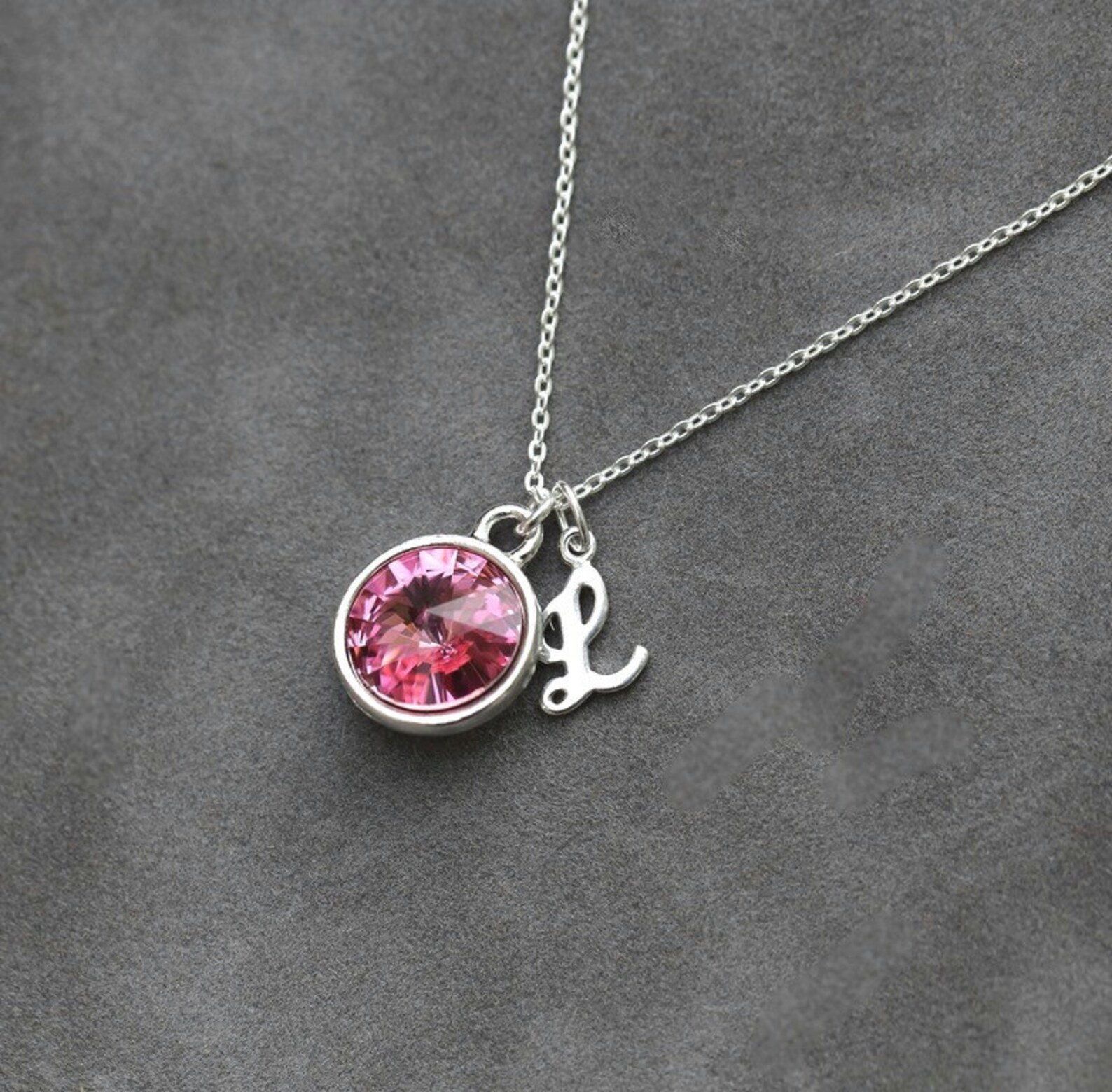 October Birthstone Jewelry Rose Pink Tourmaline Necklace - Etsy