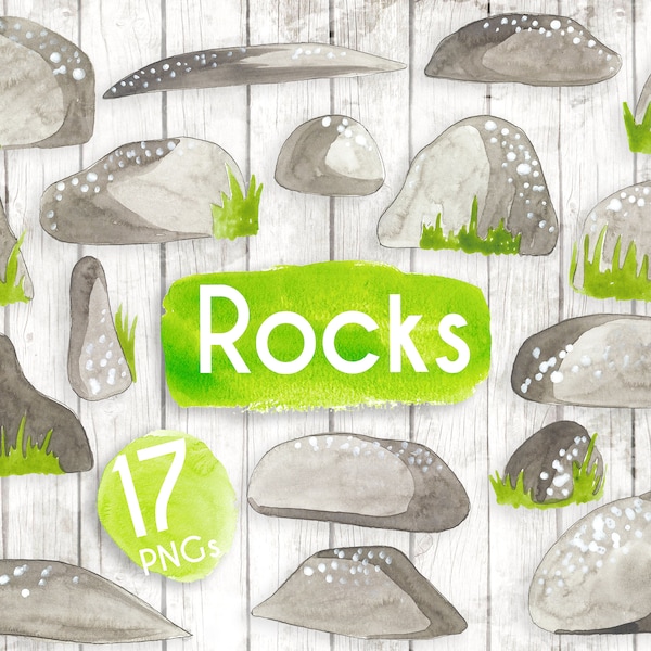 Boulder Clipart - Etsy