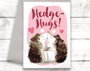 Hedgehog valentine | Etsy