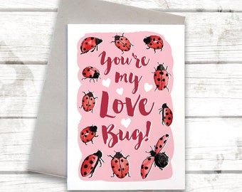 Ladybug card | Etsy