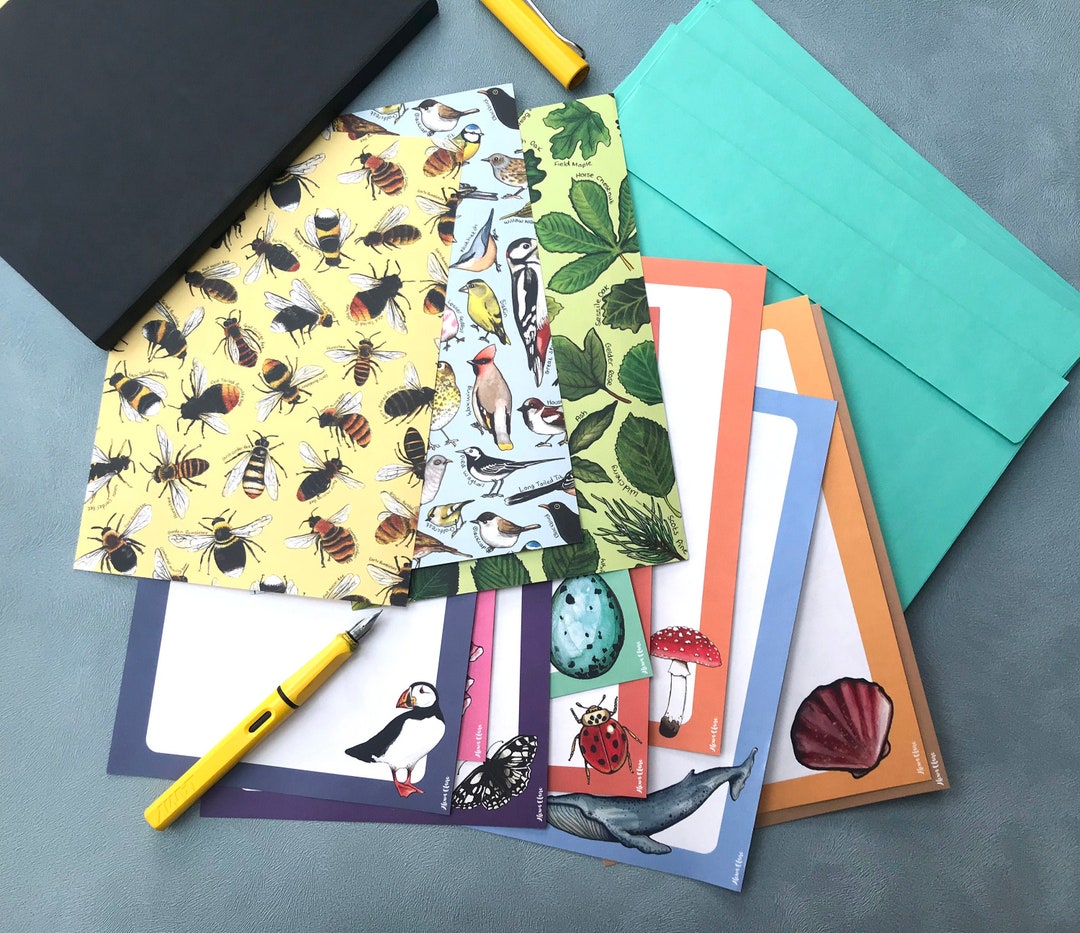 Ultimate Letter Writing Set - British Wildlife Kids Writing Set - Etsy UK