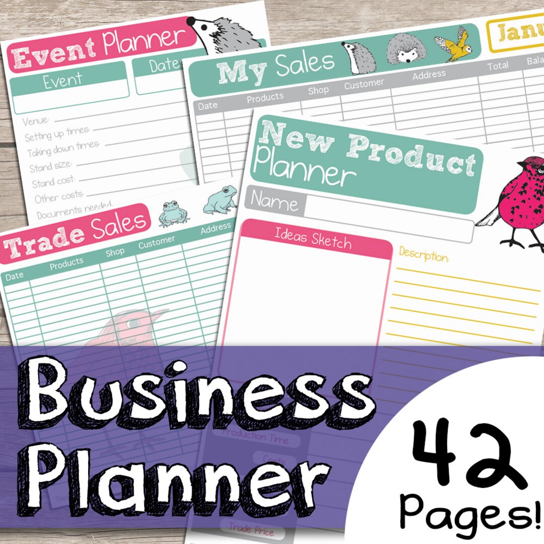 Business Planner Printable Business Planner Download Entrepreneur ...