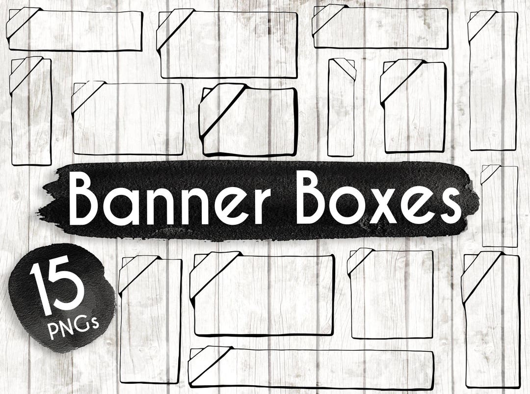 Bullet Journal Stencil Hand Drawn Bullet Journal Boxes Filofax Planner ...