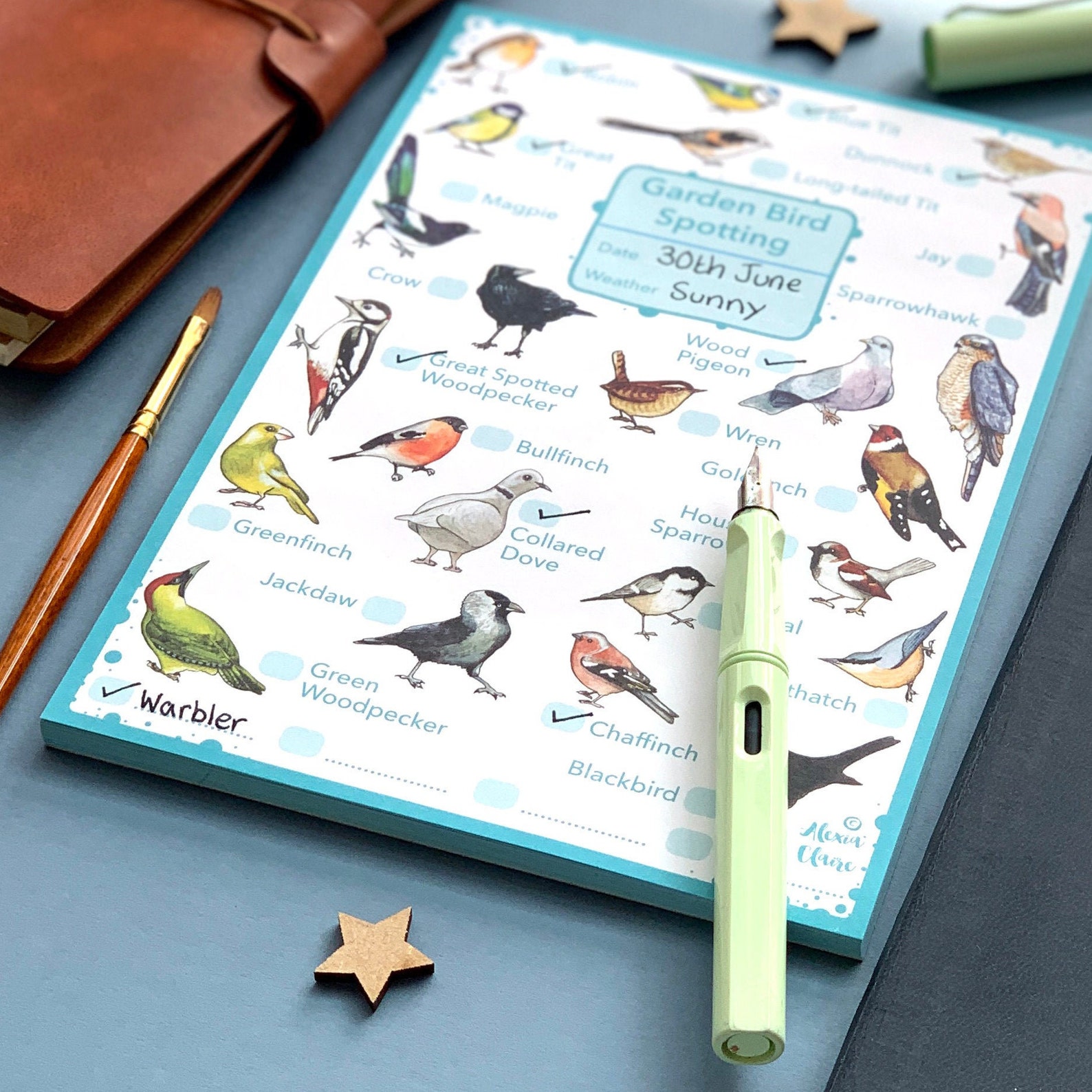 Garden Bird Watching Notepad - Bird Watchers Journal - Etsy UK