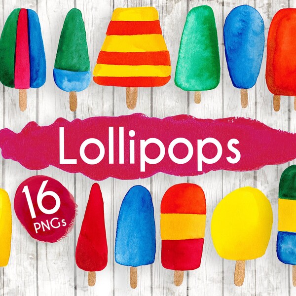 Ice Lolly Clipart - Etsy UK