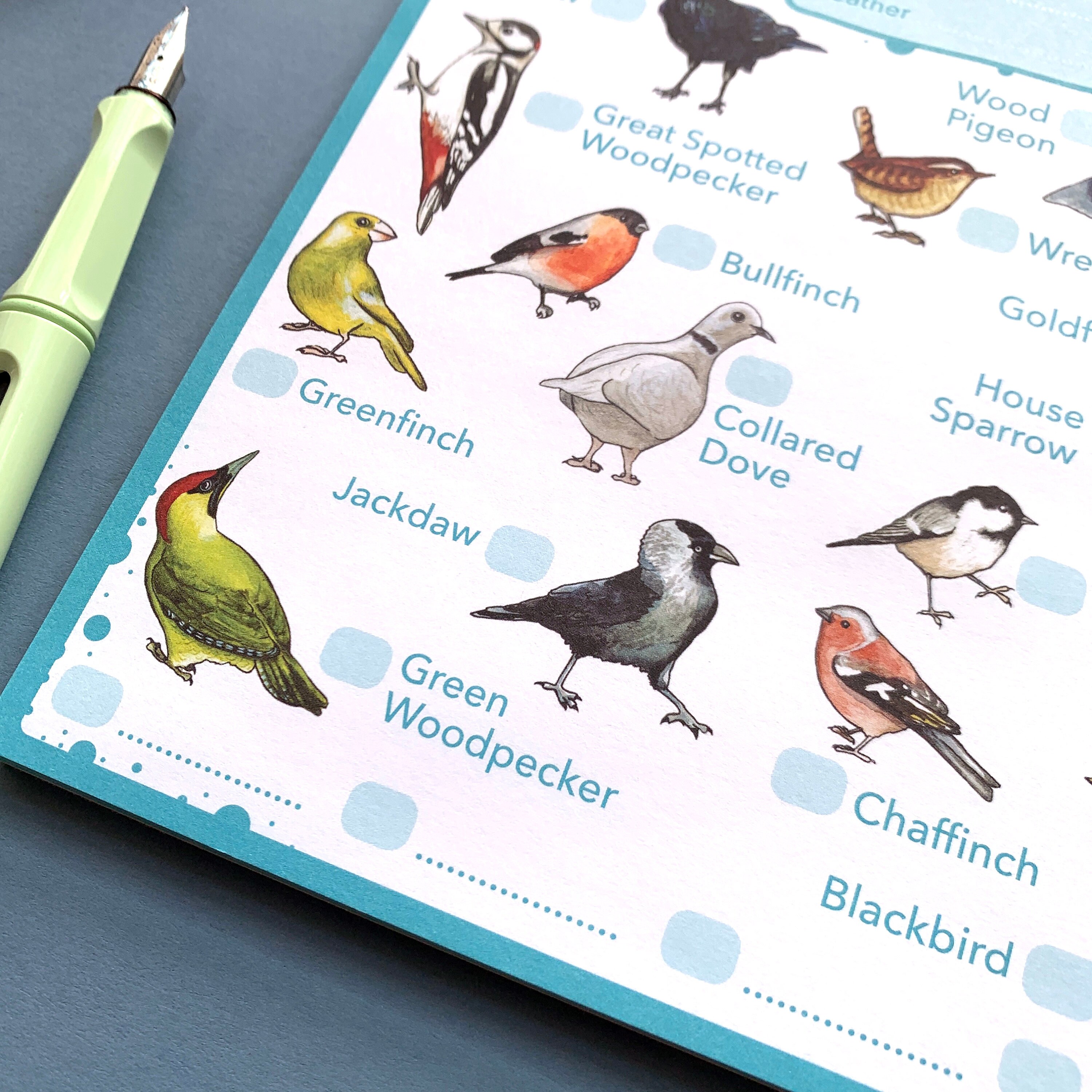 Garden Bird Watching Notepad - Bird Watchers Journal - Etsy UK
