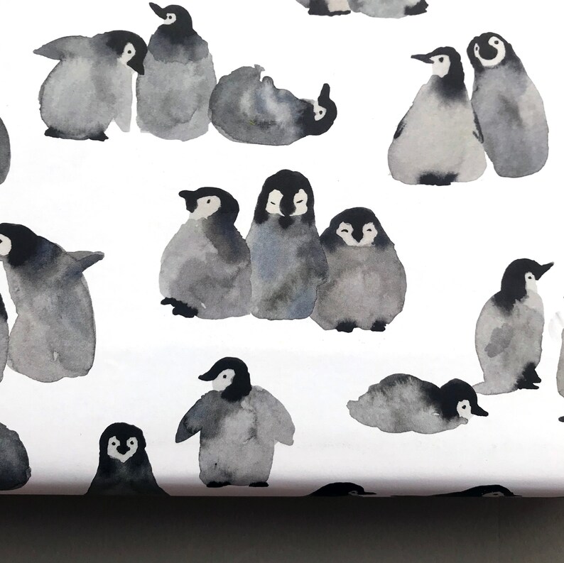 Baby Penguins Christmas Wrapping Paper Penguin feestelijke - Etsy Nederland