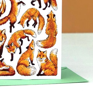 Skulk of Foxes Greeting Card - Collective Nouns Card for Fox Wildlife ...