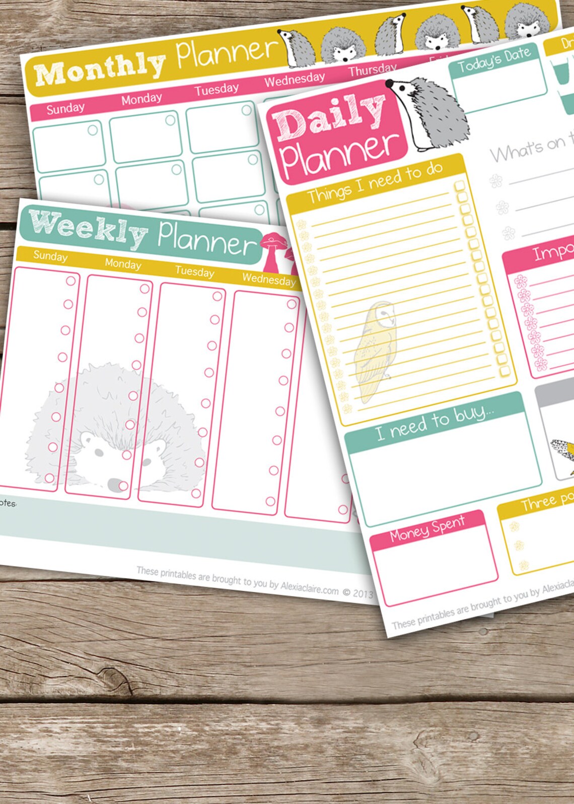 Daily Planner Printable Planner Inserts A5 Planner Inserts - Etsy