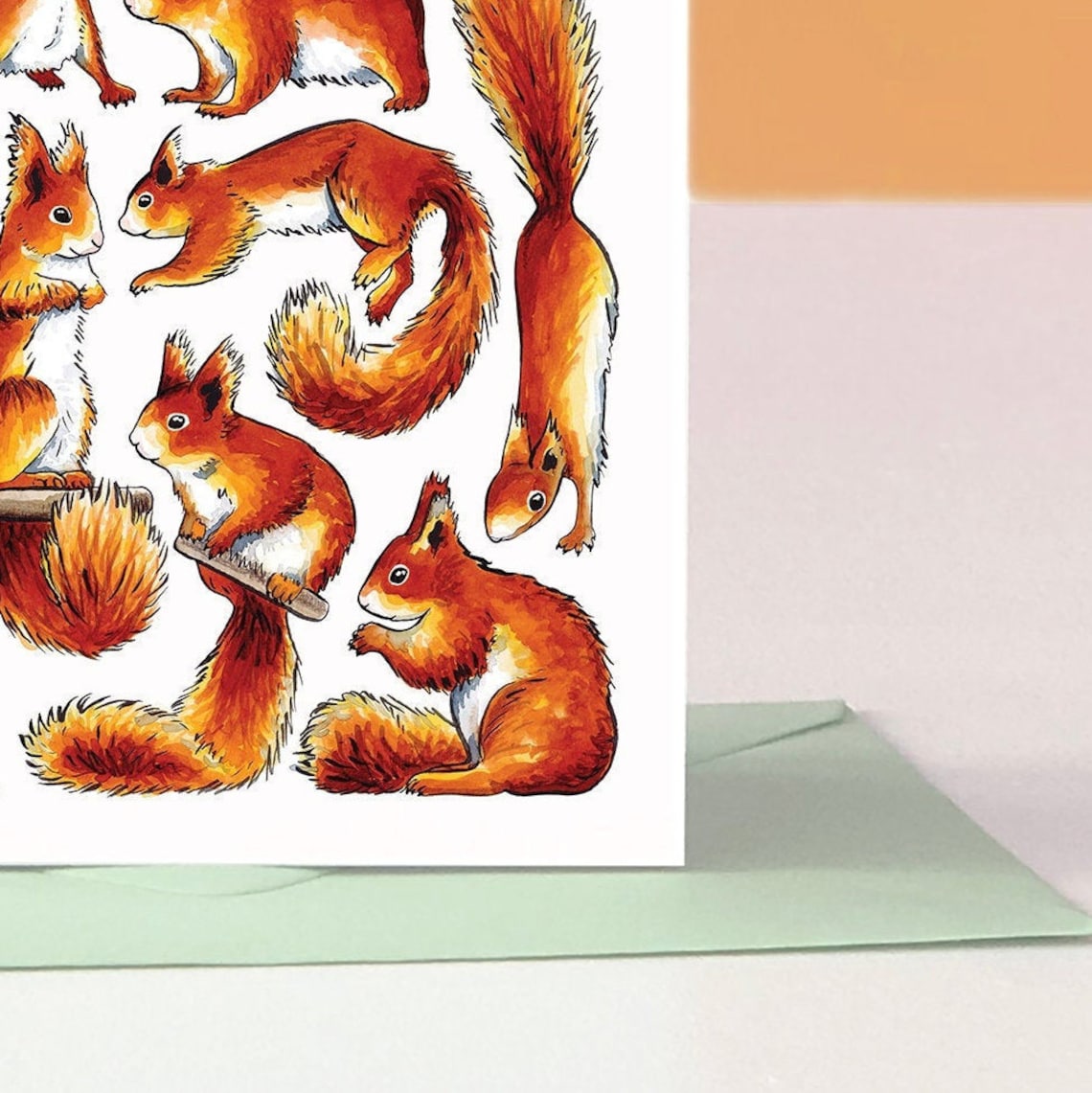 Squirrel Greeting Card Collective nouns card for Scurry of | Etsy