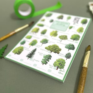 Trees Spotting Notepad Nature Walk Journal - Etsy