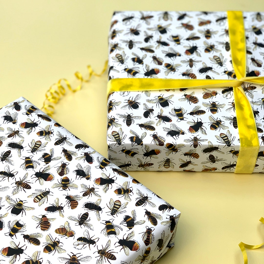 Bumble Bee Wrapping Paper - Etsy UK