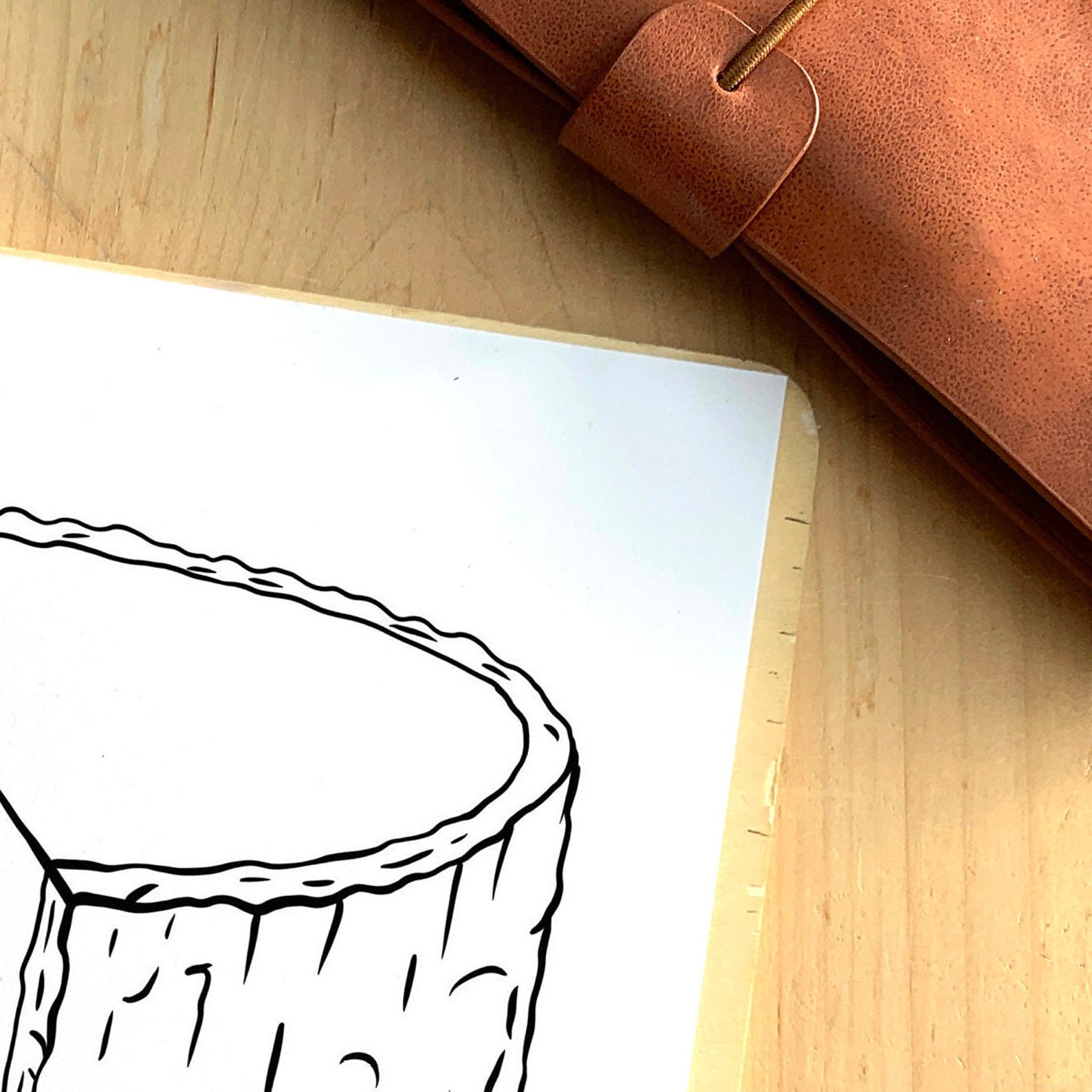 Trees Trunk Slice Colouring in Sheet - Educational Tree Printable - Etsy