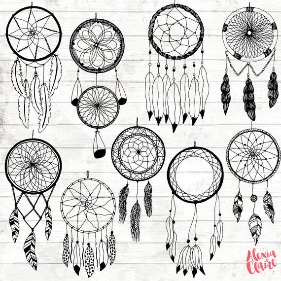 Boho Dream Catcher Drawings