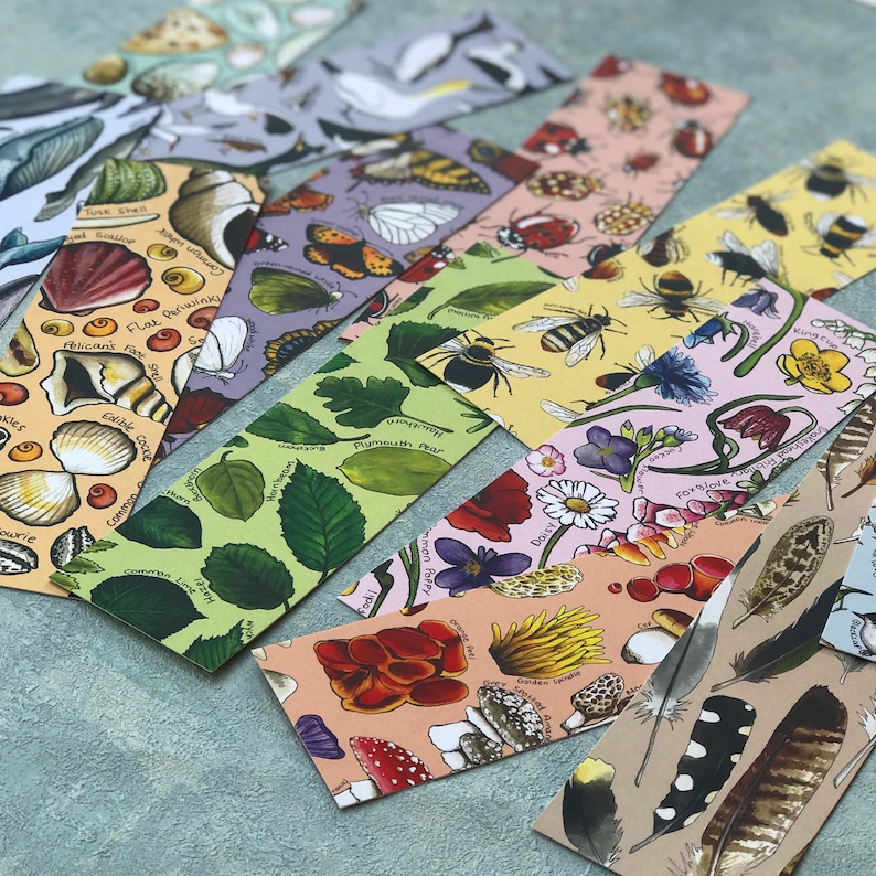 British Wildlife Bookmarks Set of 12 Fun Wildlife Facts | Etsy