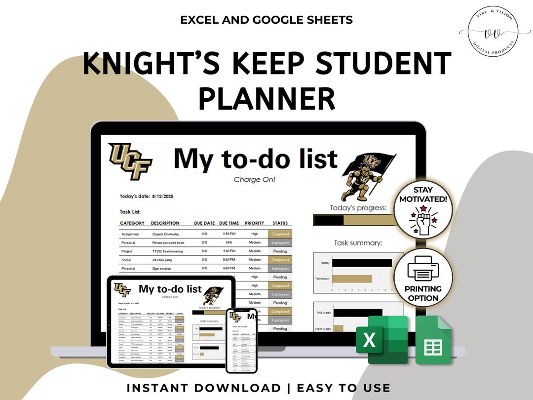 Knight's Keep – To-do List Student Planner for Knights | Daily Task ...