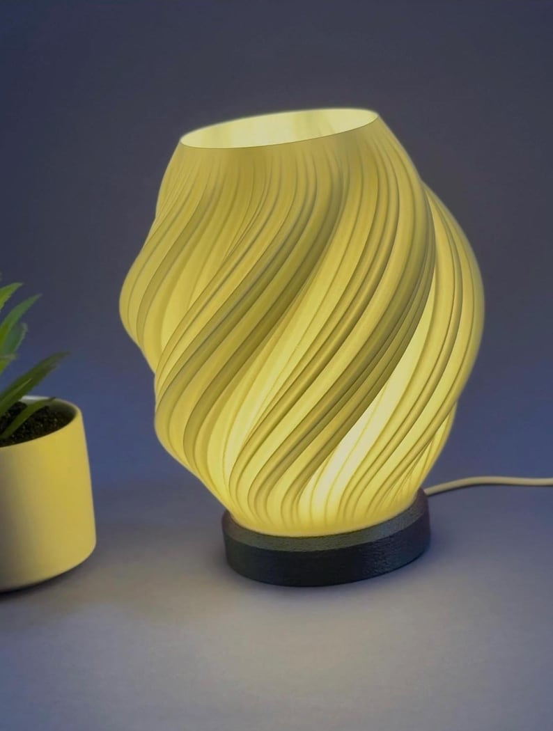 Modern Design Night Light – Warm Light Mood Lamp – Minimalist Interior ...