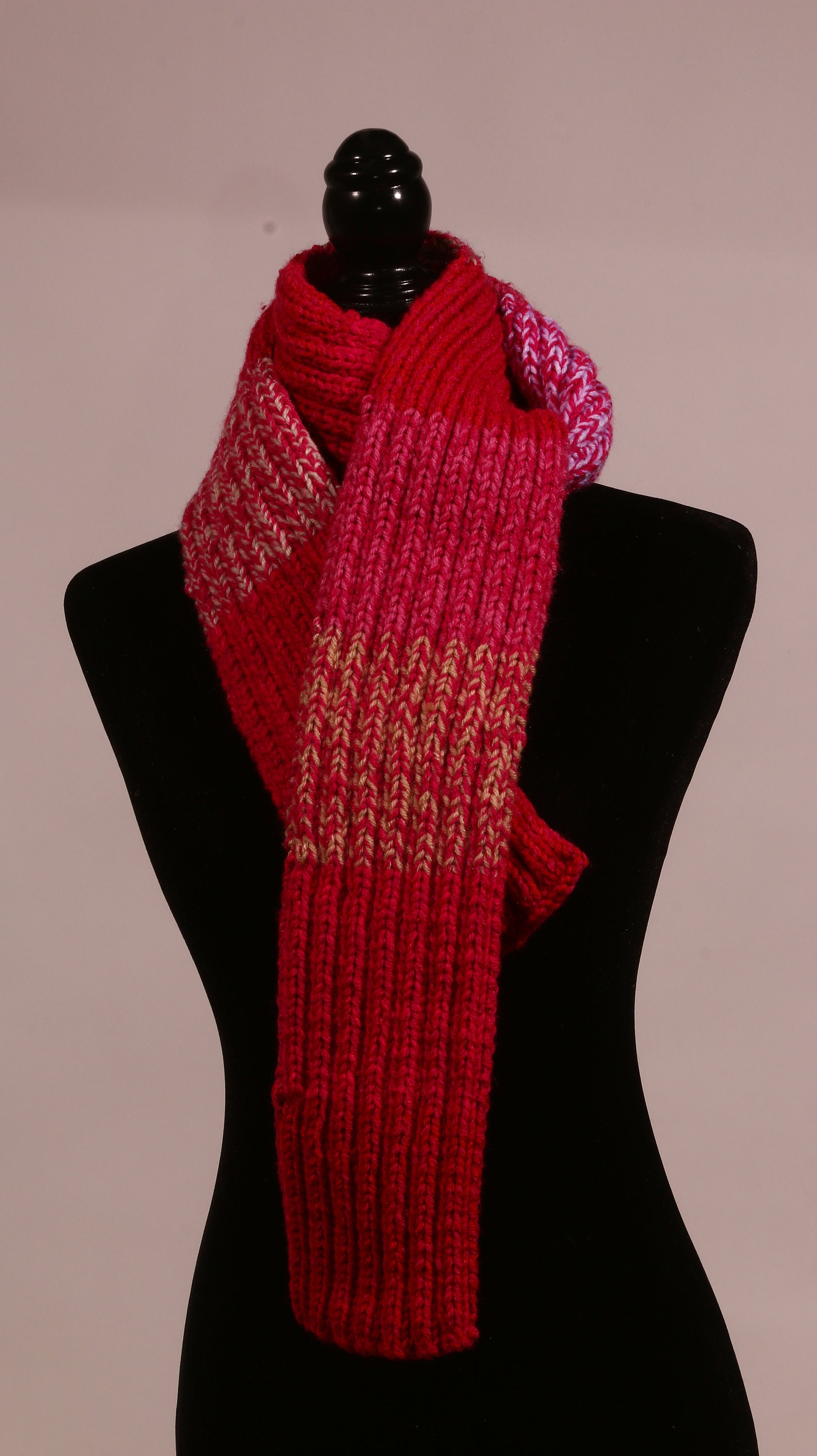 Unique Hand-knitted Elegant & Plush Scarf 02-008 - Etsy