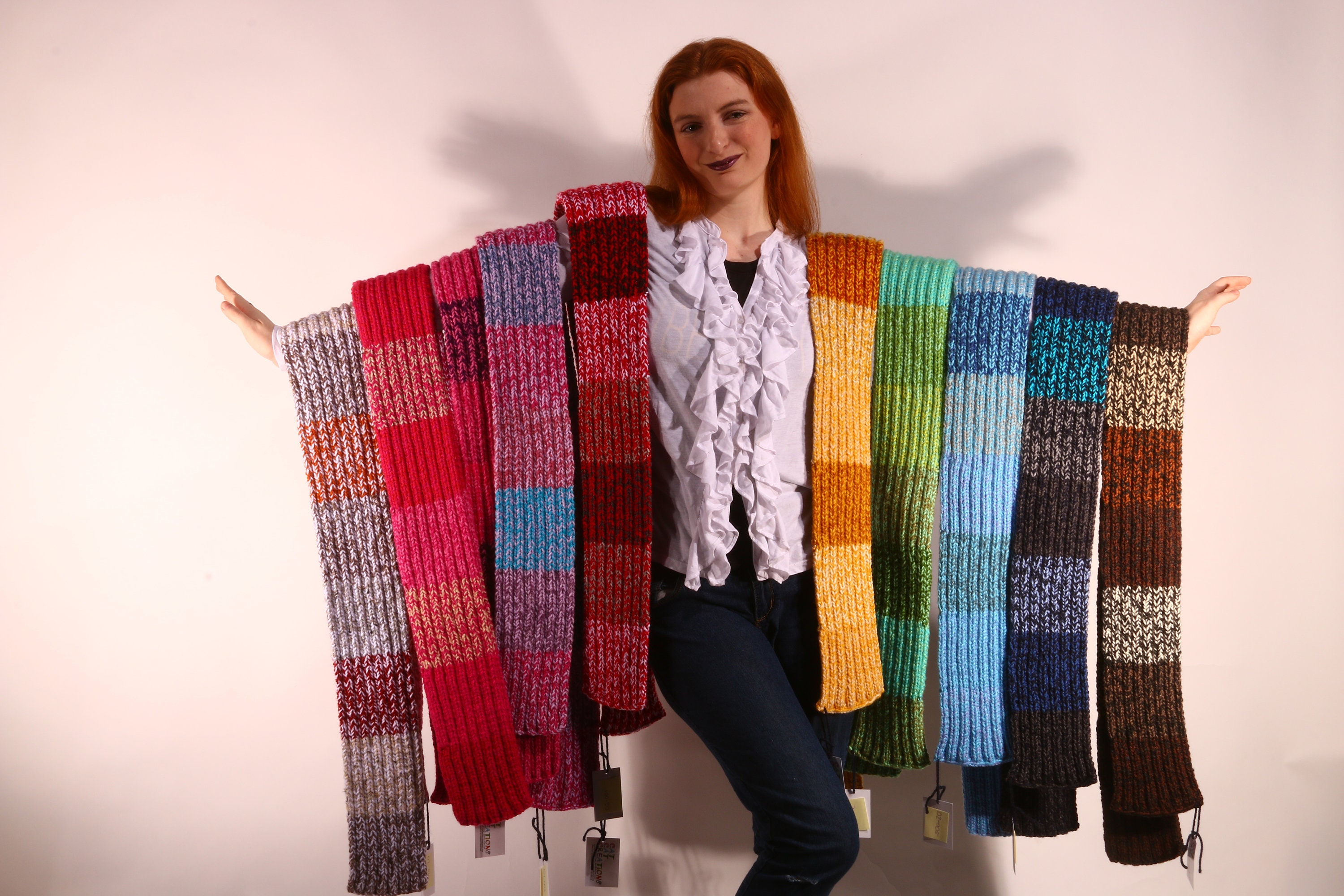 Unique Hand-knitted Elegant & Plush Scarf 02-005 - Etsy