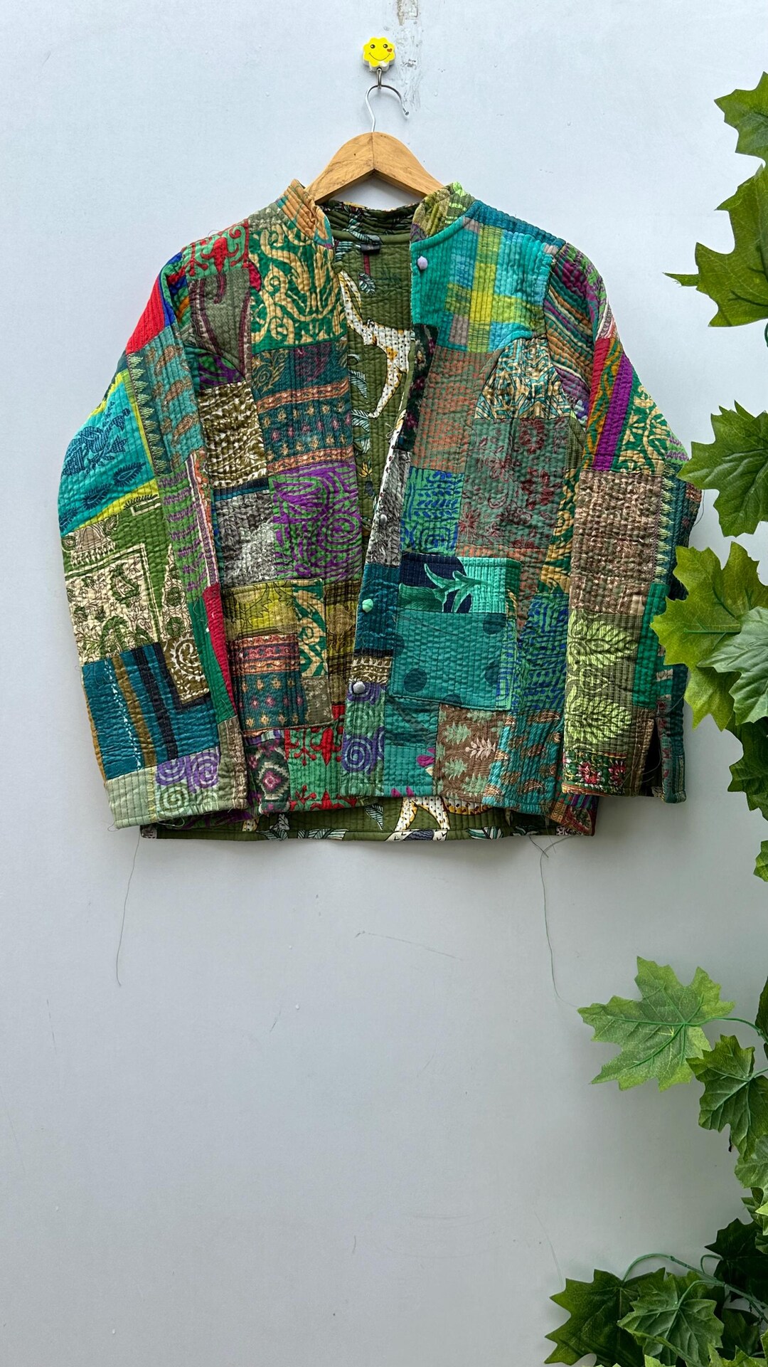 Silk Patchwork Quilted Jacket: Bohemian Reversible Fall Coat - Etsy