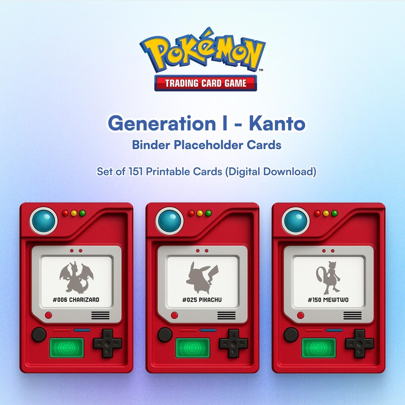 Pokedex Placeholders - Etsy