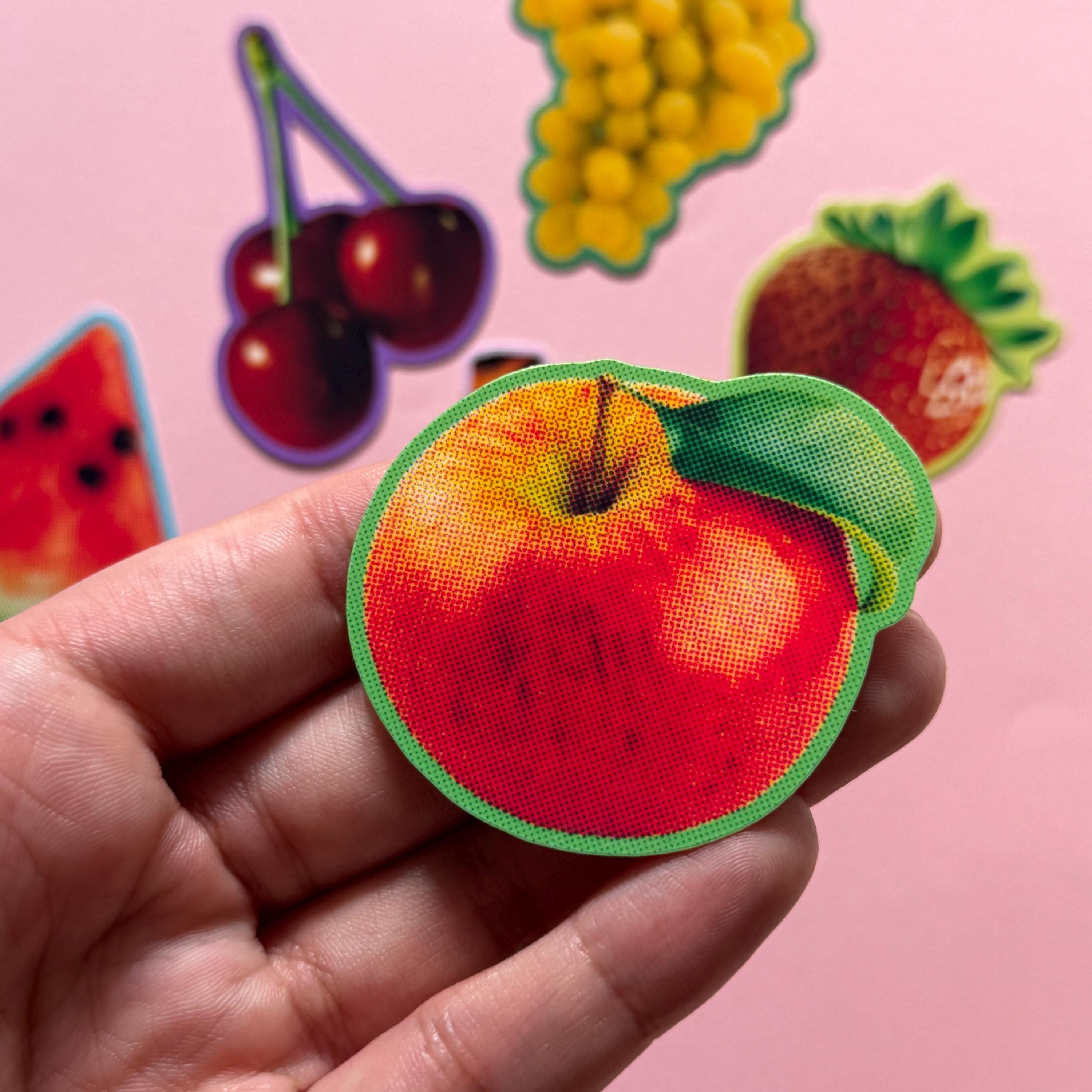 Vintage Fruit Sticker Pack | Pop Deco Decals for Scrapbook, Crafting ...