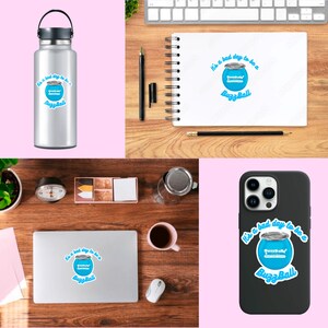 Bad Day to Be a Buzz Sticker | Blue Funny Sarcastic Die Cut Water ...