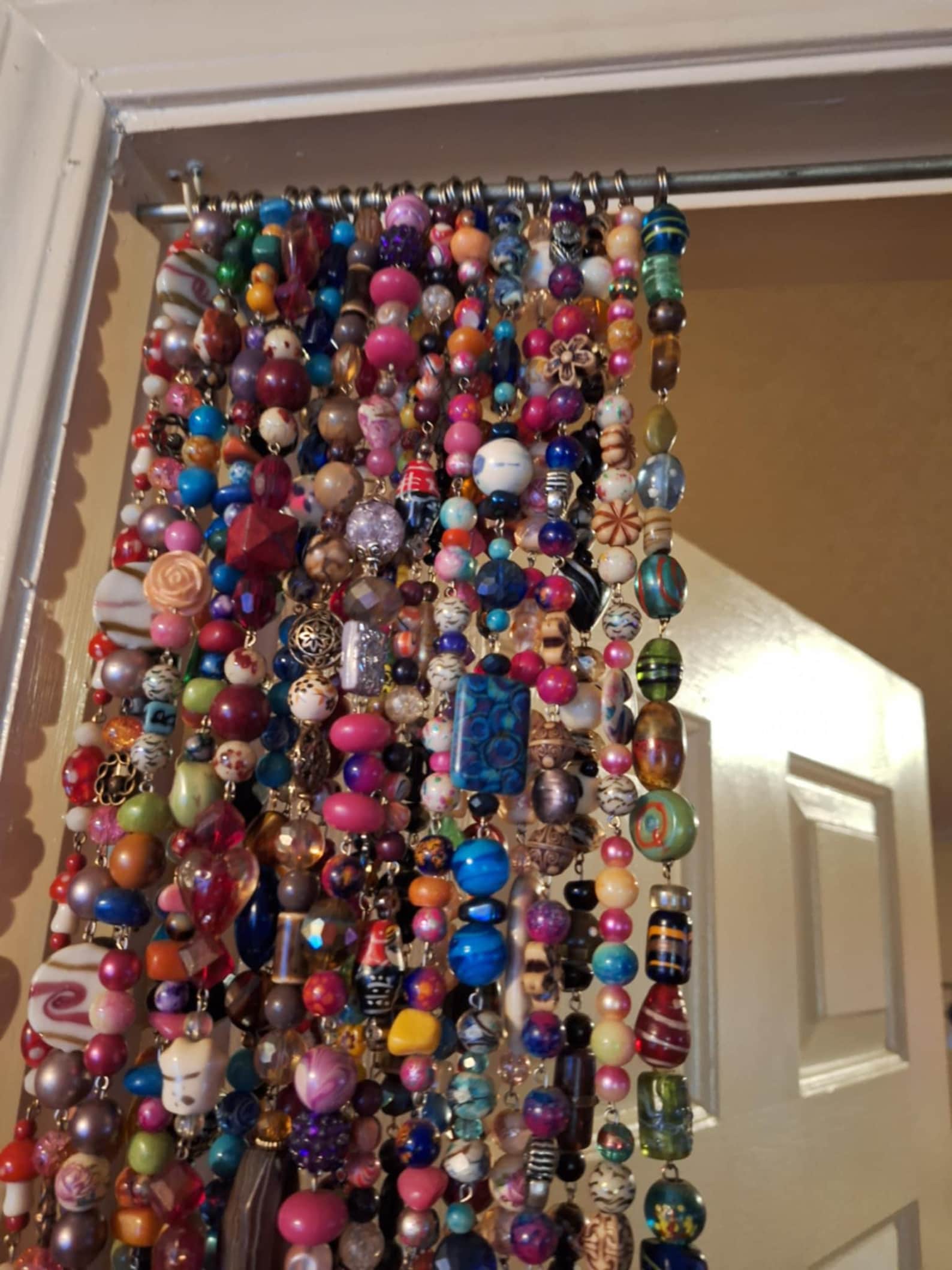 Full Length Glass Beaded Curtain. - Etsy