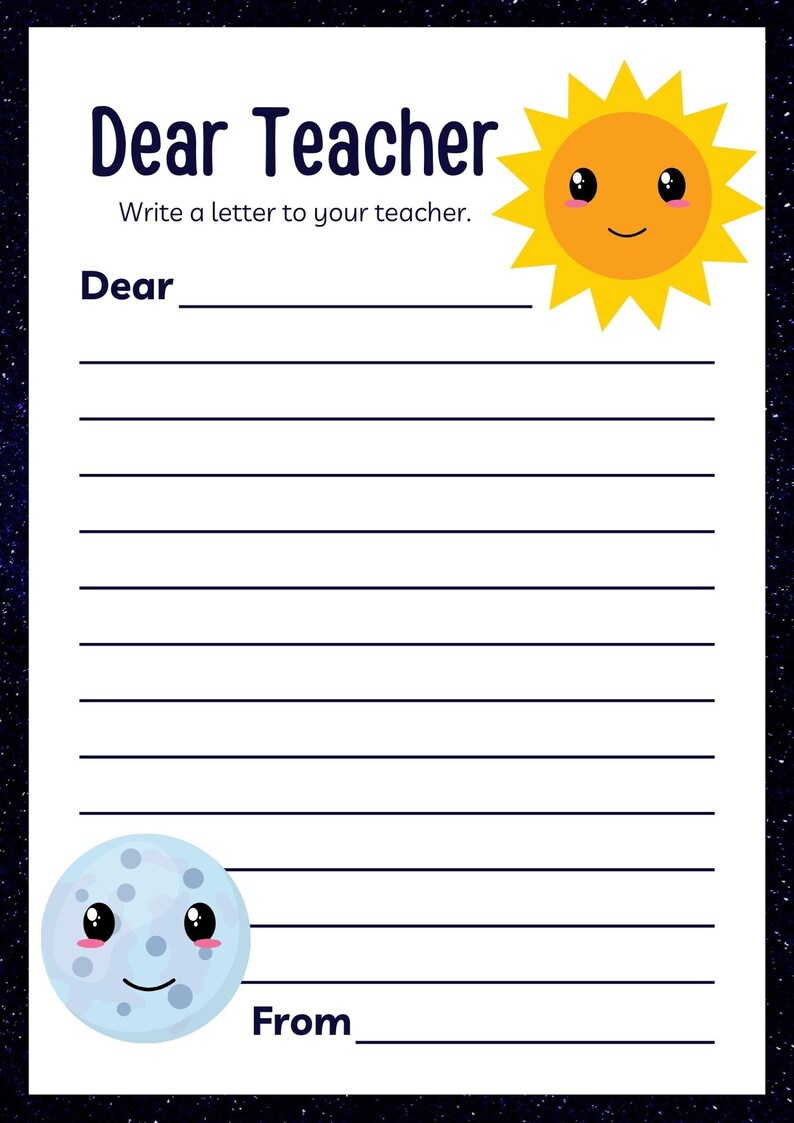 All About Me Worksheet | Space Theme, Kindergarten Activity (PDF ...