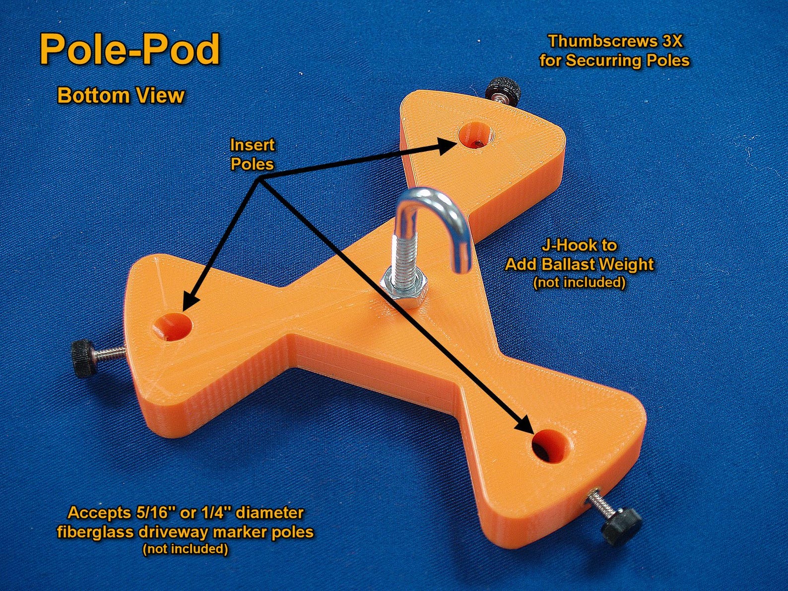 Pole-pod - Radial Wire Tripod Solution - Etsy