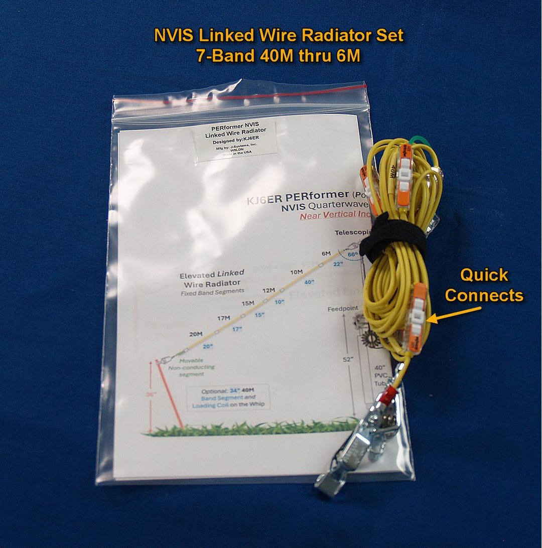 NVIS 40M-6M Linked Wire Radiator Set for Performer Antenna System - Etsy