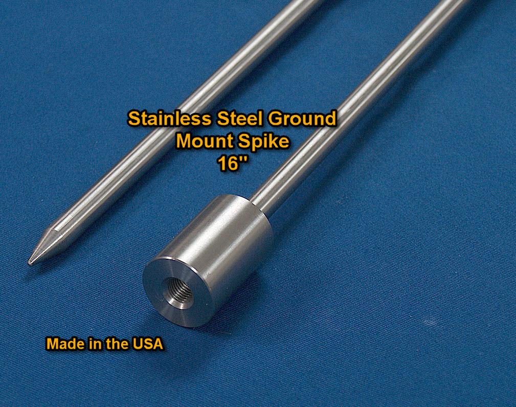 Stainless Steel Ground Mount Spikes With 3/8-24 Female Thread - Etsy