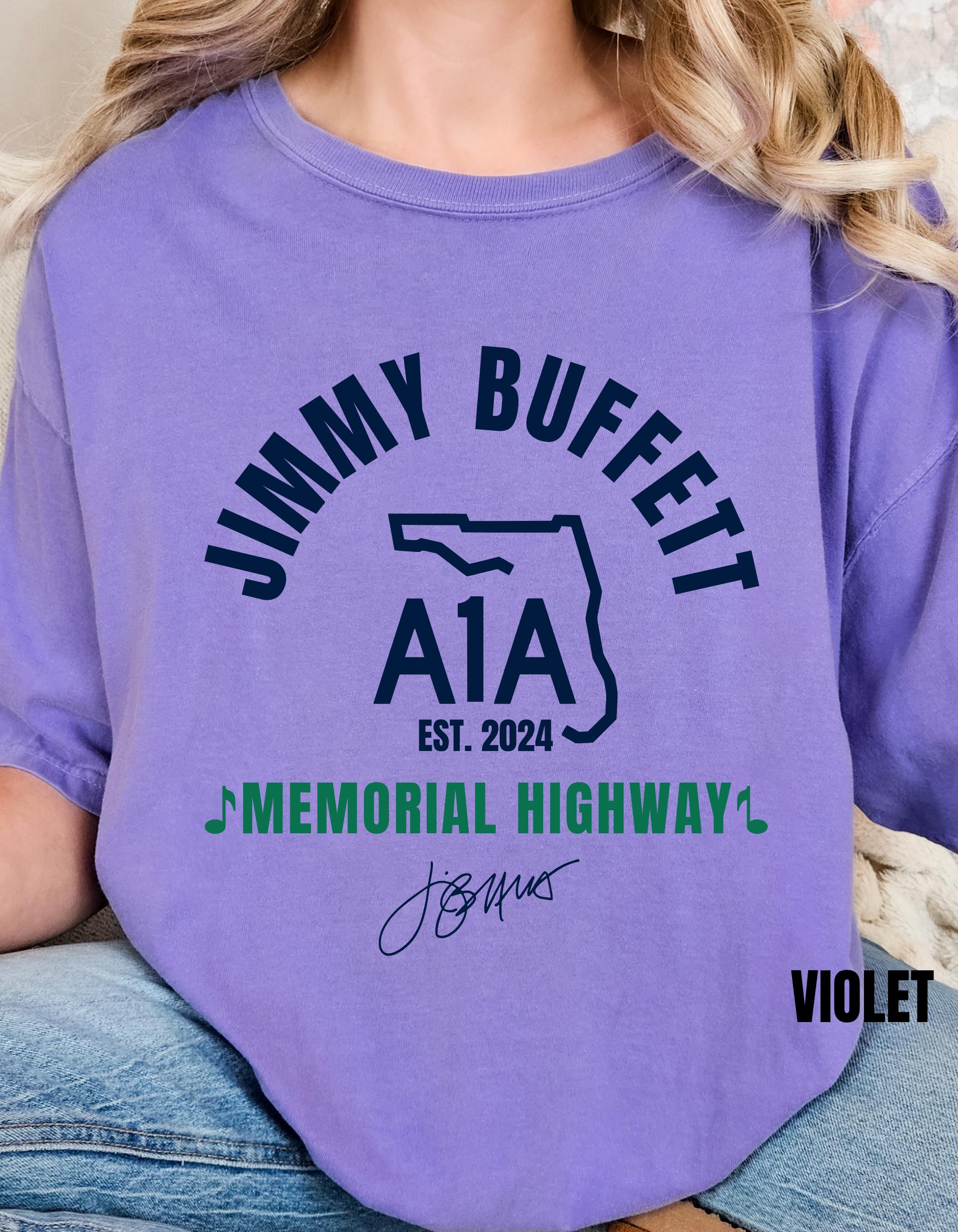 Jimmy Buffett Shirt, A1A Jimmy Buffett Tshirt, A1A Memorial Highway ...