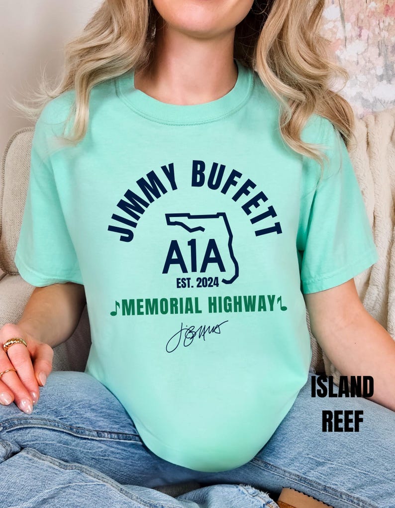 Jimmy Buffett Shirt, A1A Jimmy Buffett Tshirt, A1A Memorial Highway ...