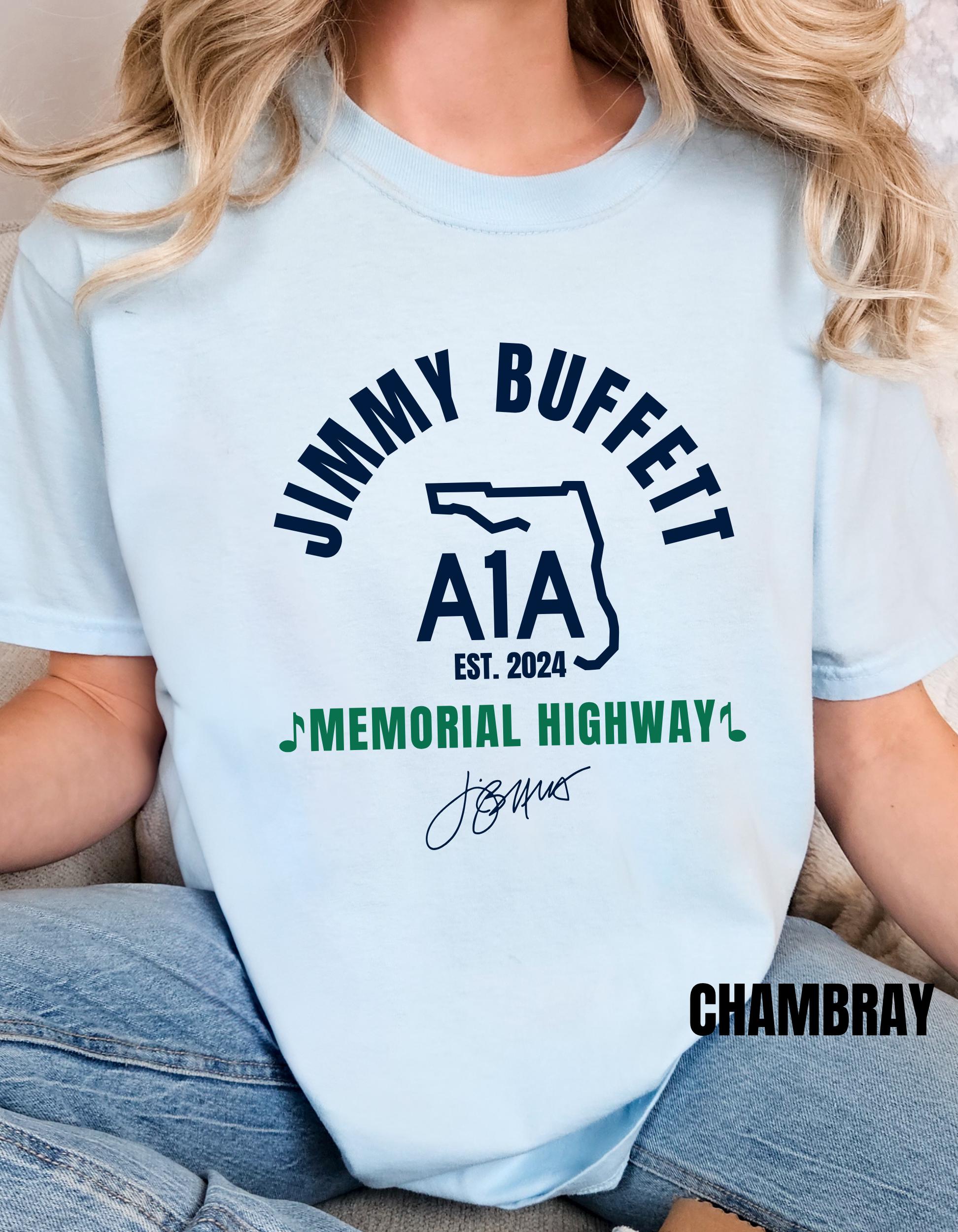 Jimmy Buffett Shirt, A1A Jimmy Buffett Tshirt, A1A Memorial Highway ...