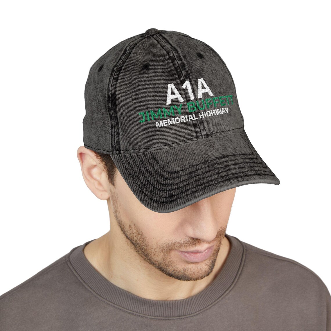 JIMMY BUFFETT A1A Memorial Highway Embroidered Cap - A1A Florida ...